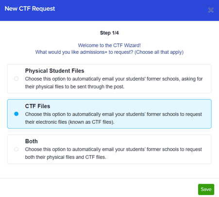 CTF/File Request Area